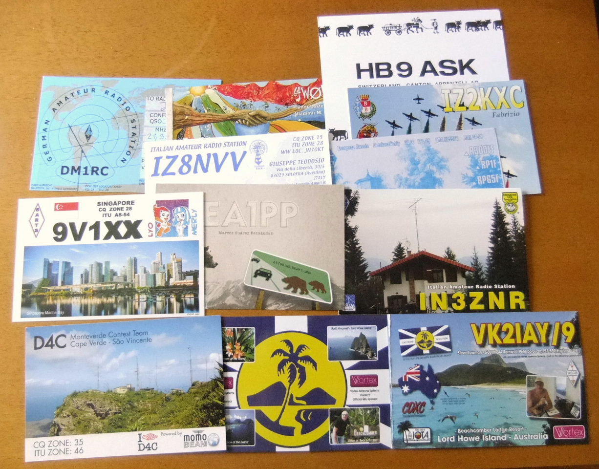 QSLカード(4月分)が届きました。: UTT Lab.