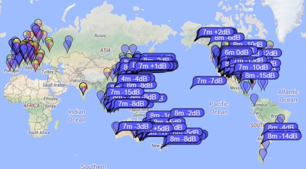 ATU(CG-300)+17m長Long wire の飛び具合: UTT Lab.