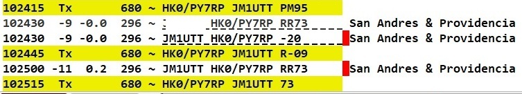 DXCC New HK0/PY7RP San Andres Is. IOTA NA-033 (40m/FT8): UTT Lab.